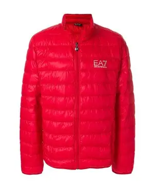 EA7 Padded Logo Jacket - Red