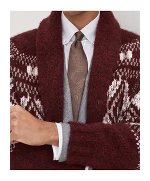Brunello Cucinelli Paisley Printed Pointed Tip Tie