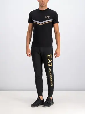 Emporio Armani Logo-print Cotton Track Trousers