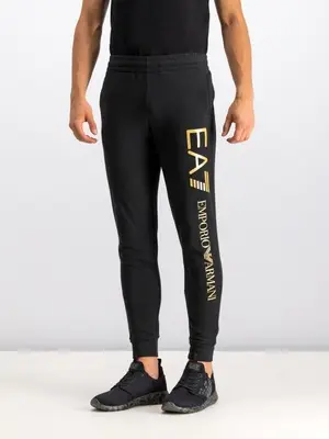 Emporio Armani Logo-print Cotton Track Trousers
