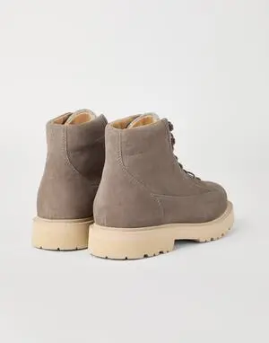 Brunello Cucinelli Lace-up Suede Boots