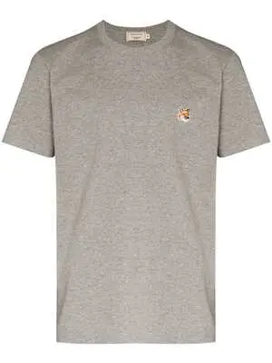 Maison Kitsuné Fox Logo Embroidered T-shirt