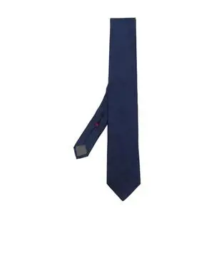 Brunello Cucinelli Pointed-tip Tie - Blue