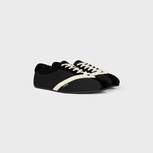 Celine Flat Sneakers In Grosgrain, Velvet, Suede Goatskin, And Lambskin
