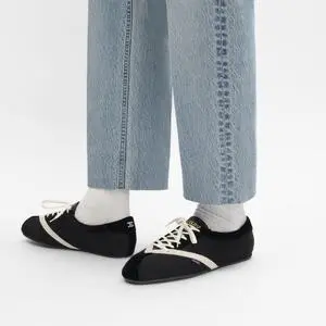 Celine Flat Sneakers In Grosgrain, Velvet, Suede Goatskin, And Lambskin