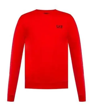 EA7 Printed Logo Sweatshirt - Red