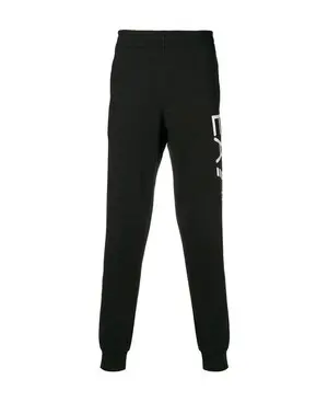 EA7 Logo Track Pants - Black