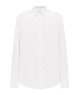 Brunello Cucinelli Striped Poplin Shirt - White