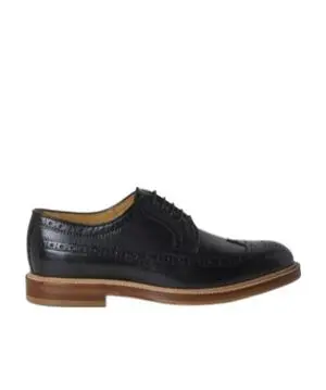 Brunello Cucinelli Lace-up Leather Brogues - Black
