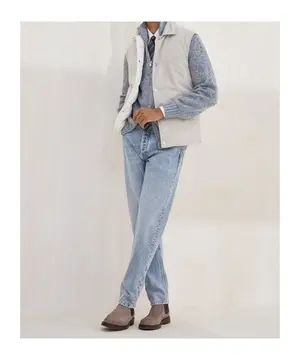 Brunello Cucinelli Sleeveless Collared Vest With Goose Down Filling - Ivory