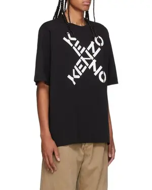 Kenzo Crossed Logo Crew-neck T-shirt