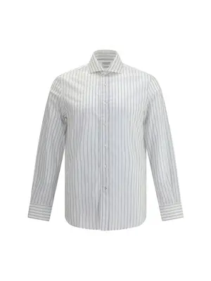 Brunello Cucinelli Striped Button-up Shirt - Multi-color