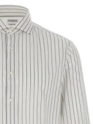 Brunello Cucinelli Striped Button-up Shirt