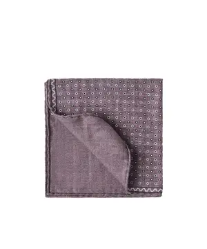 Brunello Cucinelli Silk Pocket Square - Gray