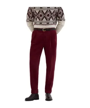 Brunello Cucinelli Pleated Tapered Trousers - Purple
