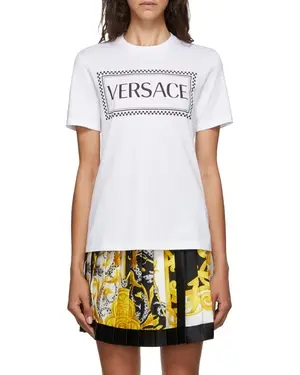 Versace Logo-print Crew Neck T-shirt
