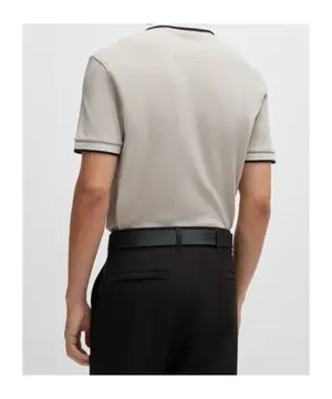 Hugo Boss Striped Collar Polo Shirt