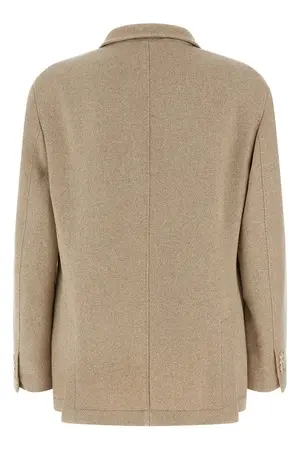 Brunello Cucinelli Chiné Diagonal Blazer - Beige