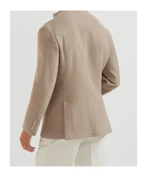 Brunello Cucinelli Chiné Diagonal Blazer - Beige