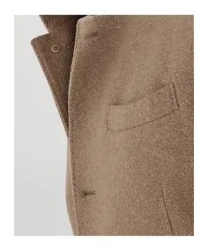 Brunello Cucinelli Chiné Diagonal Blazer - Beige