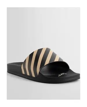 Off-White Diag-stripe Print Slides