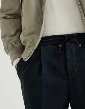 Brunello Cucinelli Drawstring Tapered Trousers