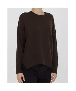 ALLUDE Crewneck Long-sleeve Knitwear