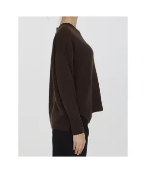 ALLUDE Crewneck Long-sleeve Knitwear