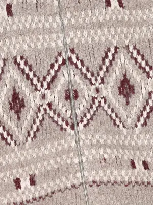 Brunello Cucinelli High Neck Zip-up Cardigan