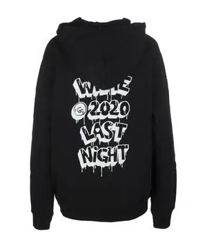 Off-White Dropping Heart Logo Print Hoodie