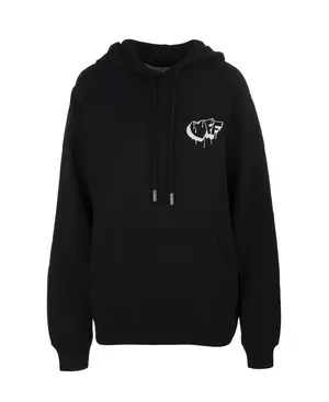 Off-White Dropping Heart Logo Print Hoodie