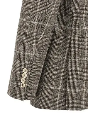 Brunello Cucinelli Checked Single-breasted Jacket