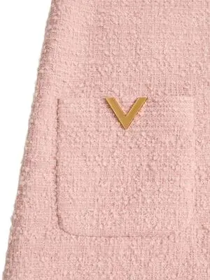 Valentino Garavani Bow Detailed Crewneck Mini Dress