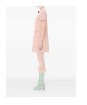 Valentino Garavani Bow Detailed Crewneck Mini Dress