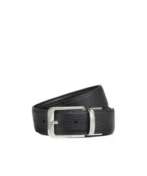 Zegna Reversible Buckle Belt - Black