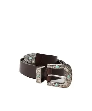 Brunello Cucinelli Bead-detailed Buckle Belt