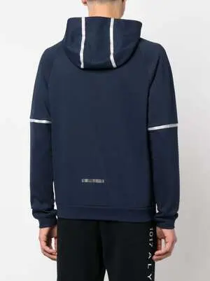 EA7 Logo-print Zip-up Hoodie
