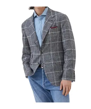 Brunello Cucinelli Single-breasted Blazer - Gray
