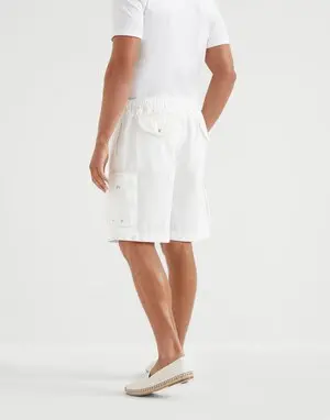Brunello Cucinelli Drawstring Straight Hem Shorts
