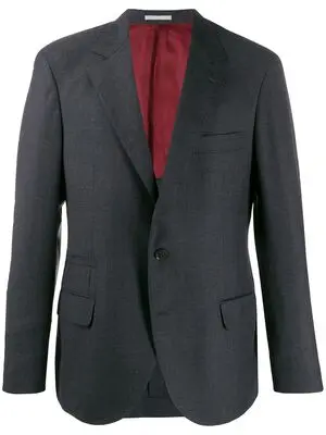 Brunello Cucinelli Single-breasted Tailored Blazer - Black