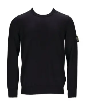 Stone Island Round Neck Sweater - Black