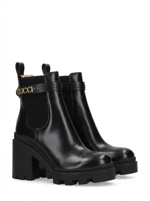 Gucci Logo-lettering 70mm Ankle Boots