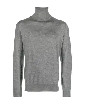 Brunello Cucinelli Turtleneck Knitted Jumper - Gray