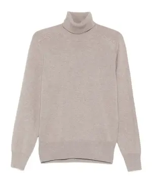 Brunello Cucinelli Turtleneck Ribbed Hem Sweater