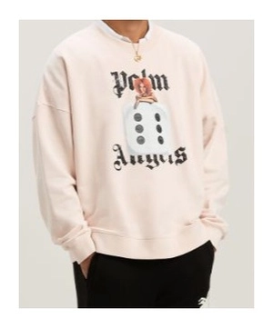 Palm Angels Holly Pin Up Crewneck Sweatshirt