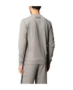 EA7 Logo Print Crewneck Sweatshirt