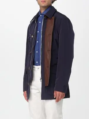 Brunello Cucinelli Belted Stand Collar Shirt Jacket