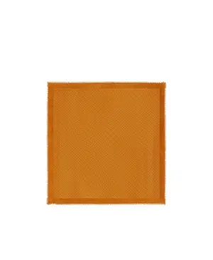 Fendi Ff Logo Silk-wool Scarf - Orange