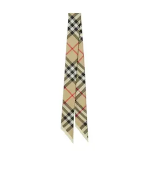 Burberry Check Pattern Pointed-tip Scarf