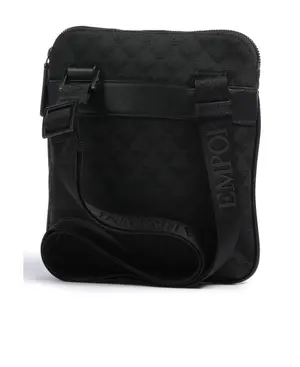 Emporio Armani All-over Jacquard Eagle Flat Shoulder Bag